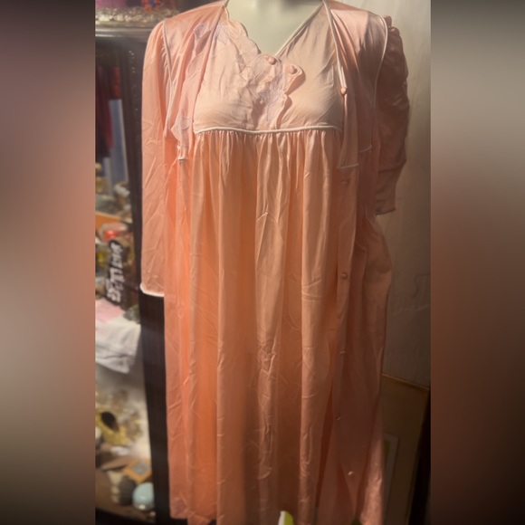 Intimates & Sleepwear | Vintage 196s Two Piece Slip Nighty Dress And ...